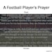 Football Prayer, Football Player's Prayer, Athlete's Prayer. Printable ...