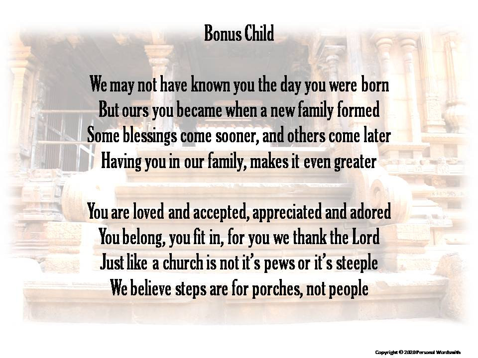 Step Daughter Poems From Stepmom