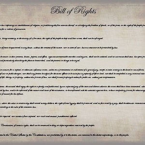 Bill of Rights Instant Digital Download, Constitution Print, Patriotic ...