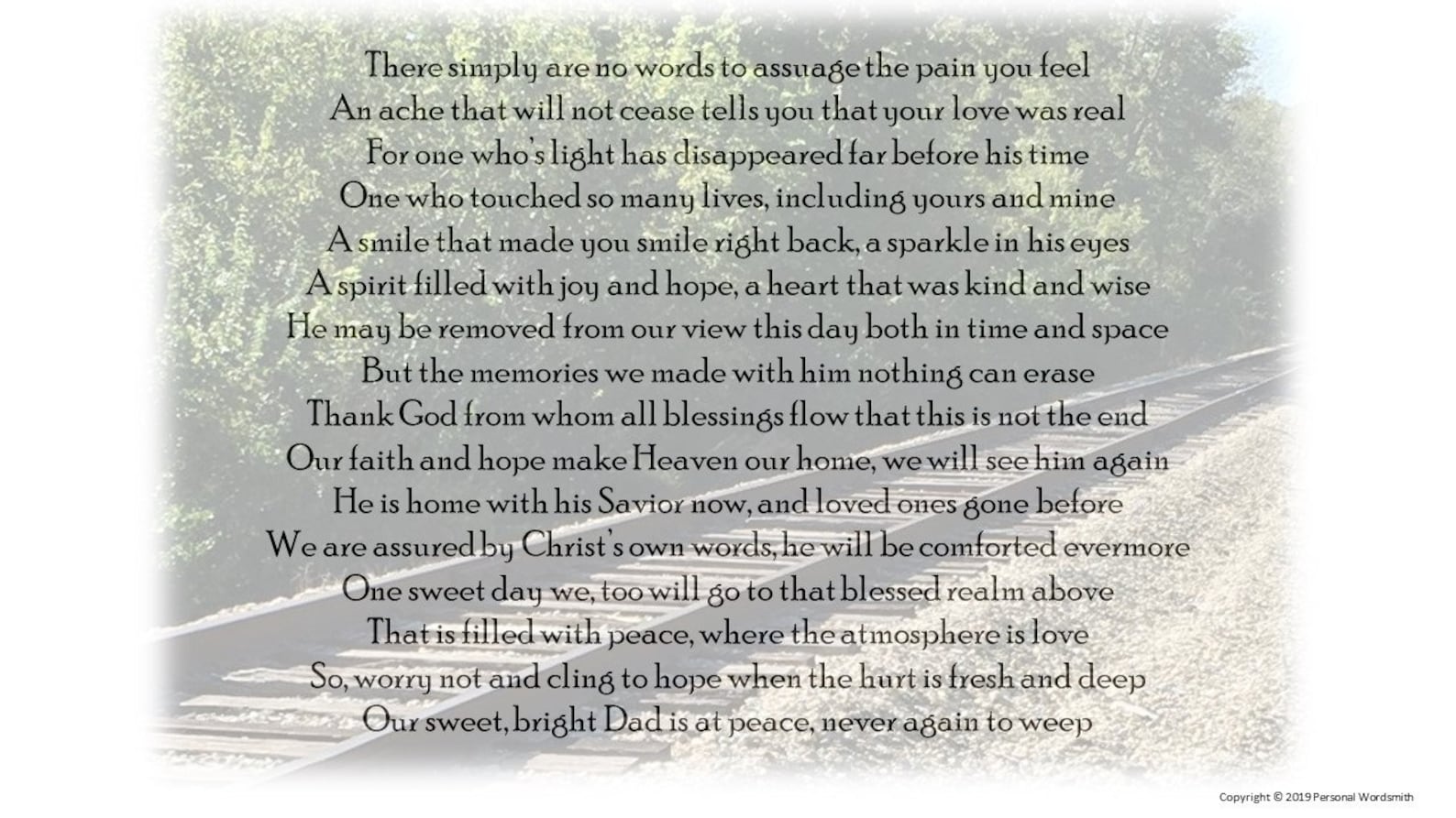 Celebration of Life Poetry Download, Funeral Poem Print, Eulogy Reading ...