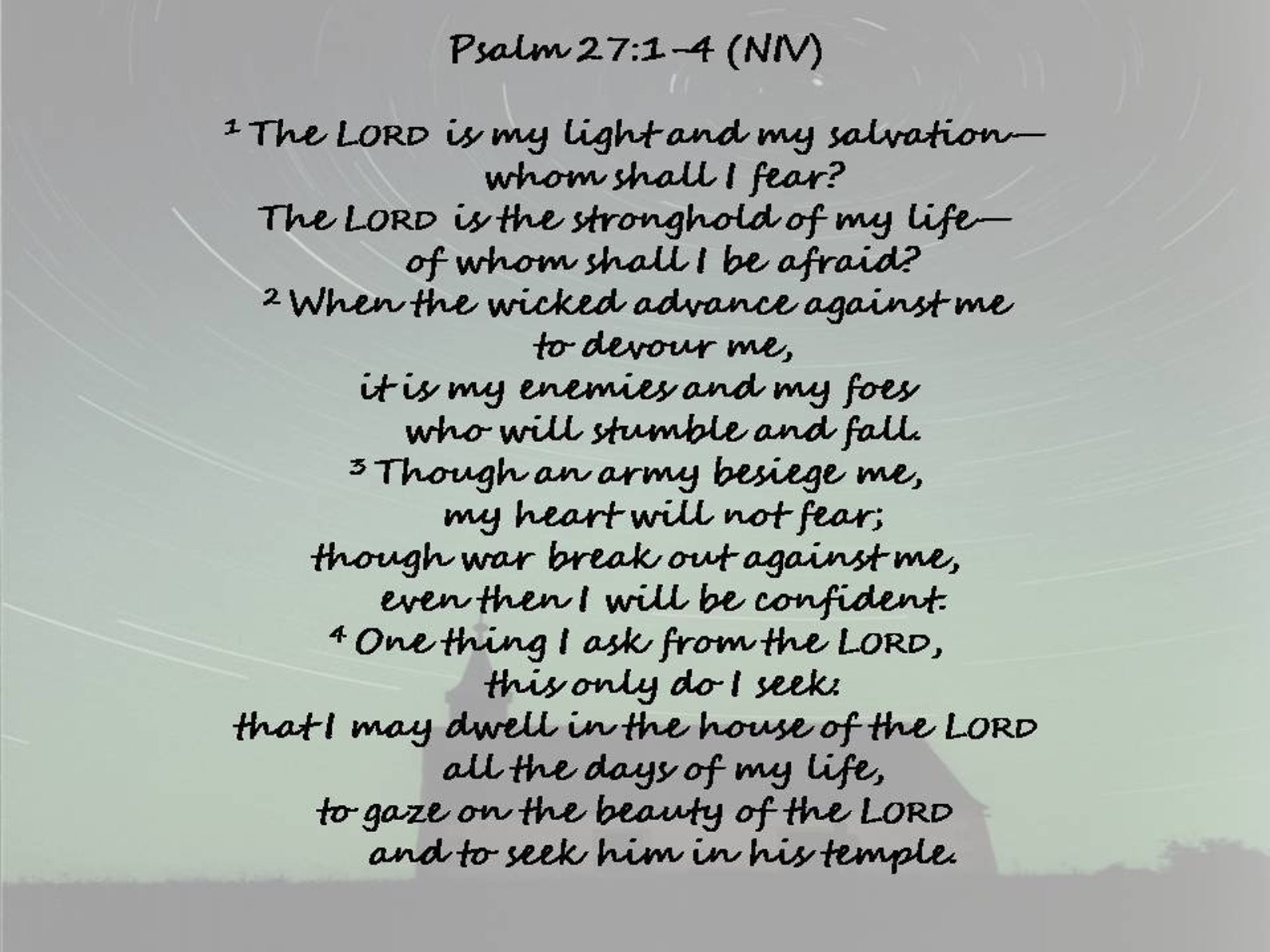 Psalm 27 Wall Art, Downloadable Advent Scripture Print, Chritmas ...