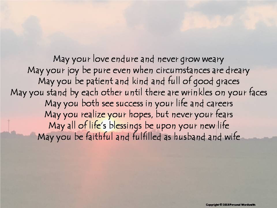 Love Endures Wedding Poem Print, Marriage Blessing Poetry Download ...