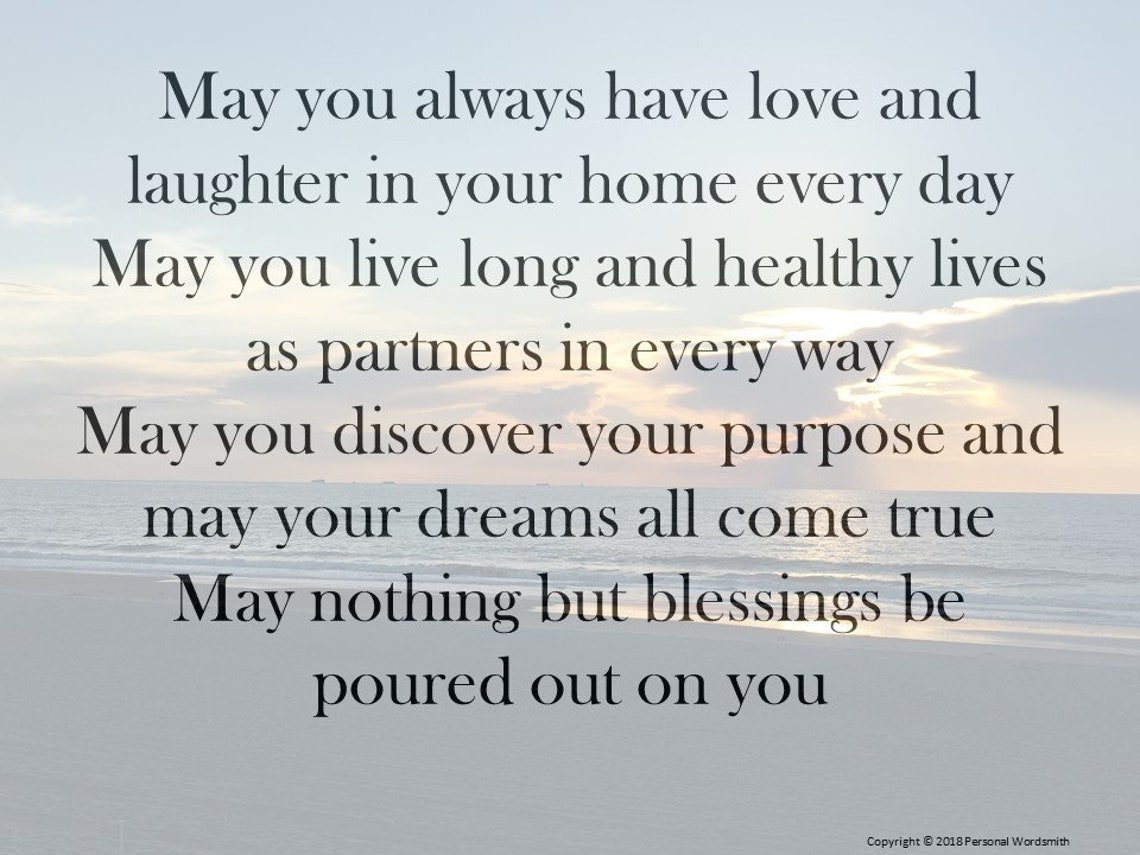 Mother of the Groom Wedding Blessing, Perfect Reception Toast ...