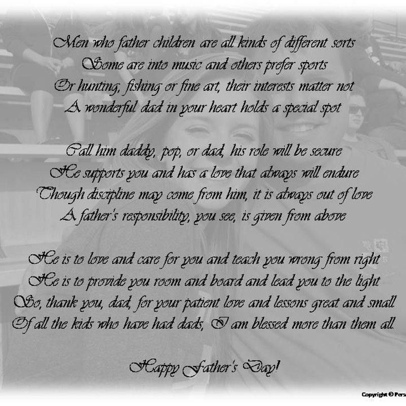Dad Tribute Poem - Etsy