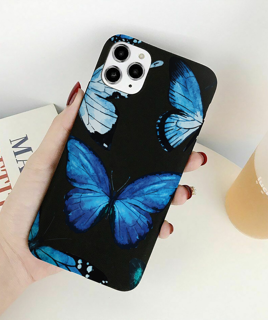 Eco-friendly Butterflies Phone Case for iPhone 11 12 13 14 15 16 Pro ...