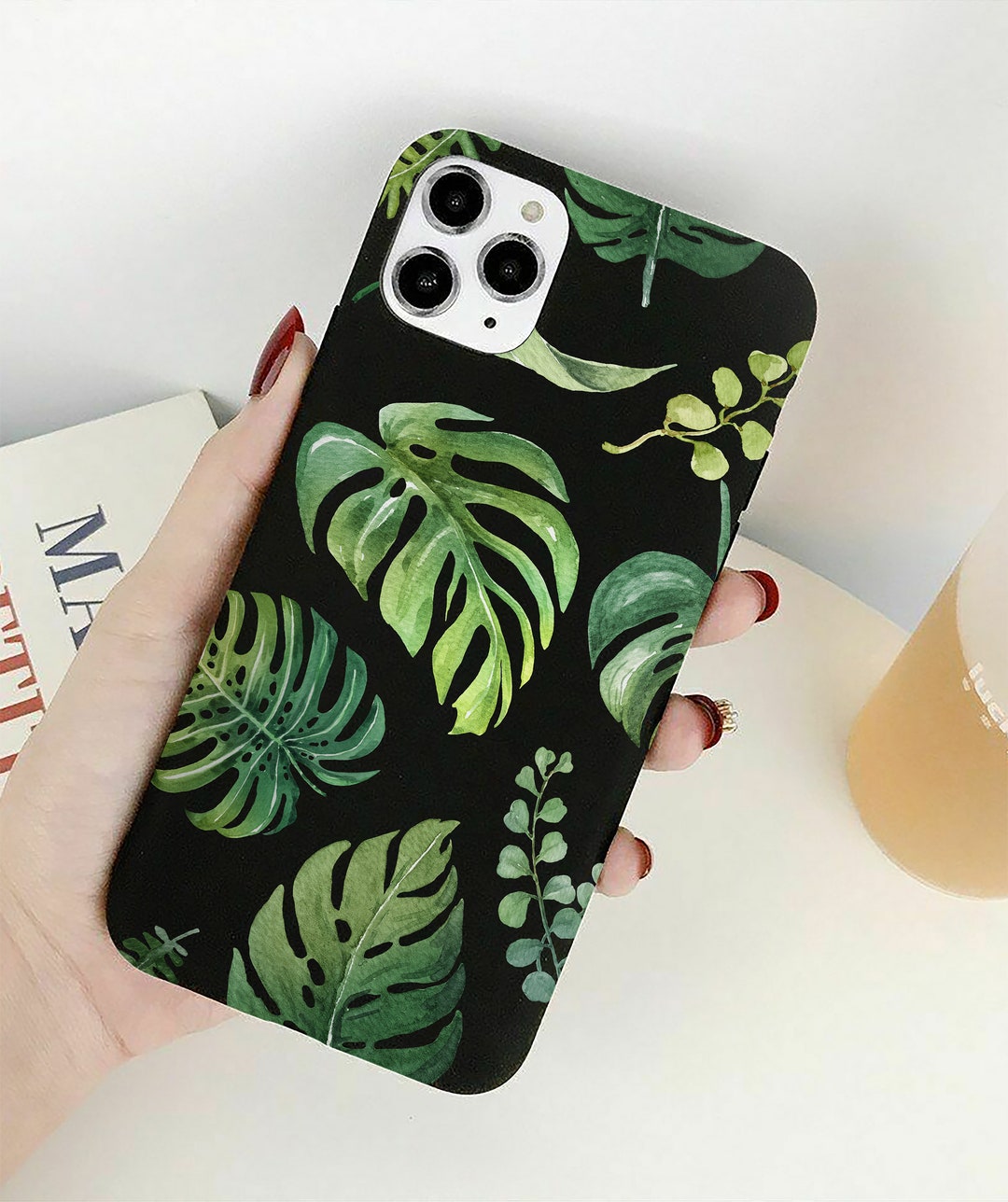 Eco-friendly Tropical Summer Phone Case for iPhone 11 12 13 14 15 16 ...