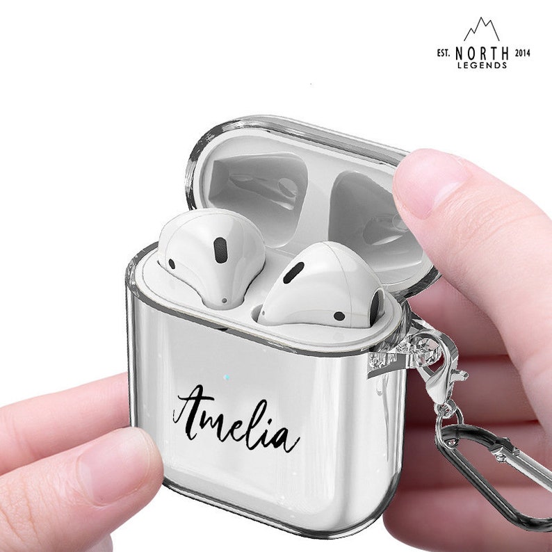 Custom Airpod Case With Keychain Customized Name Airpod Case | Etsy