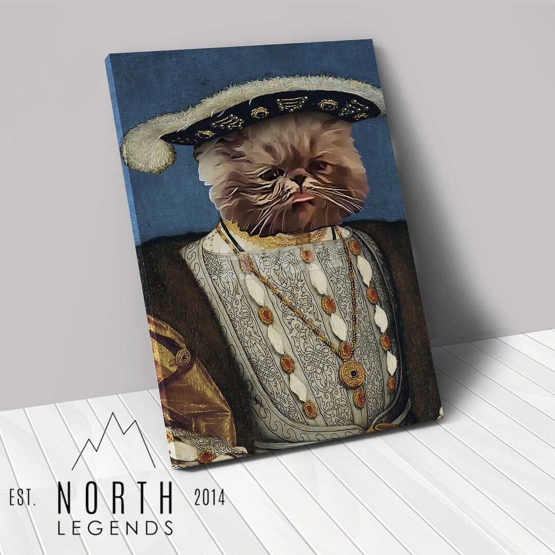 Custom Pet Canvas, Pet Portraits, the Monarch Pet Portrait, Renaissance ...