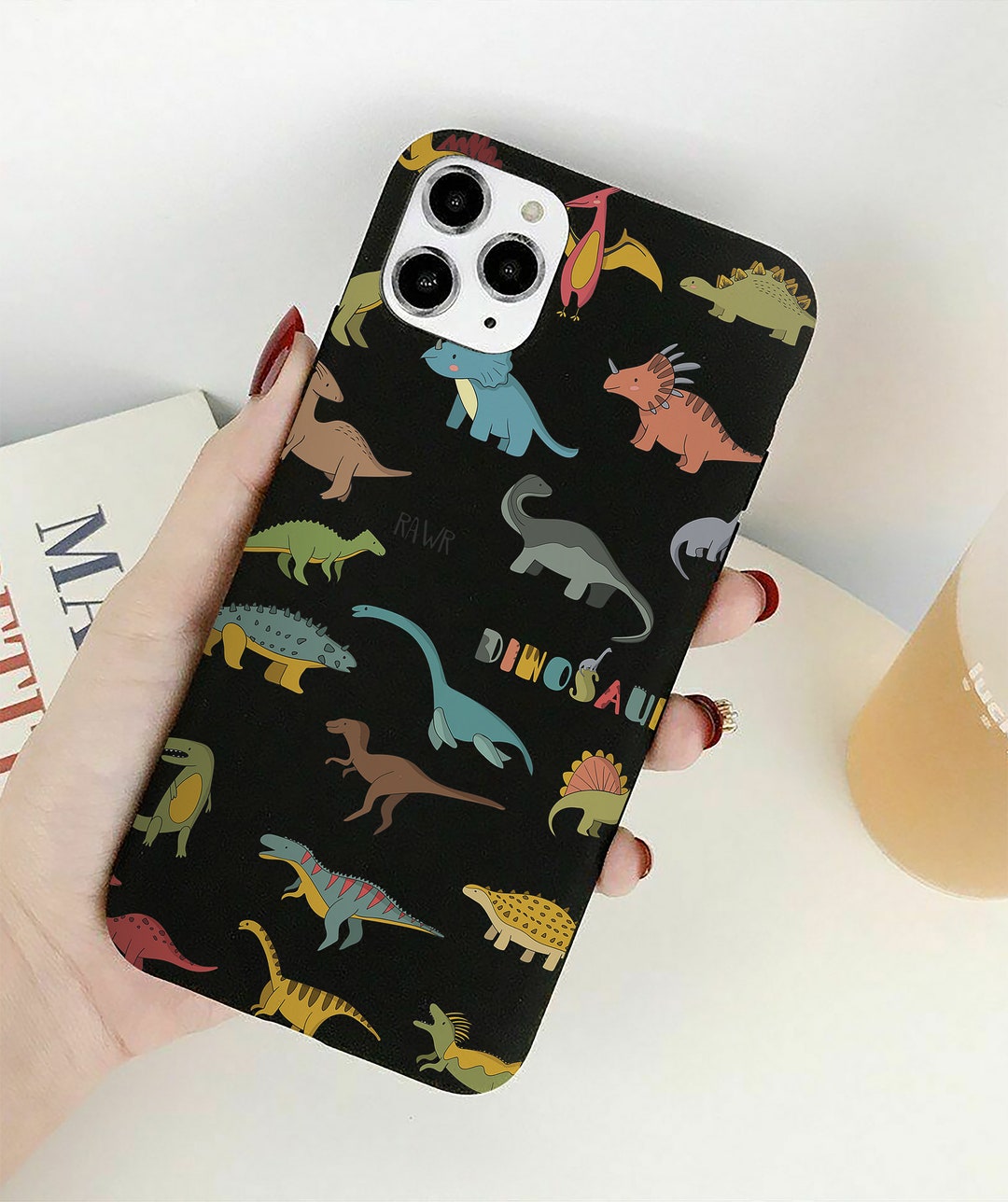 Eco-friendly Dinosaurs Cute Little Phone Case for iPhone 11 12 13 14 15 ...