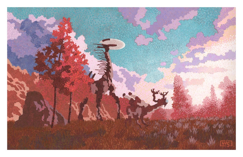 Horizon Tallneck Zero Dawn Art Forbidden West Art - Etsy