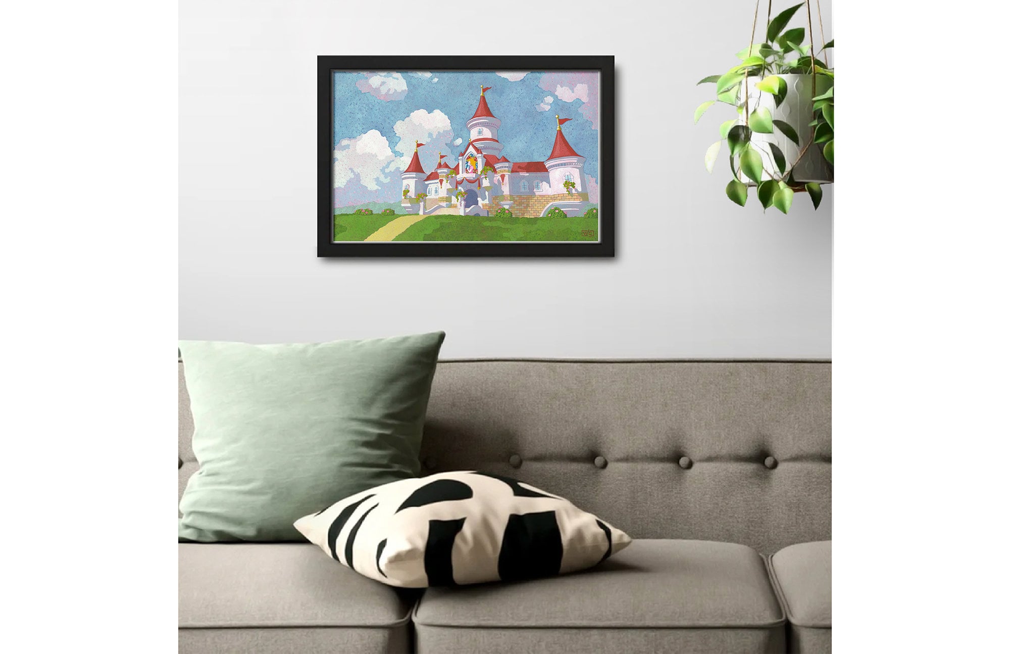 Castillo de Peach Arte de Mario Bros Arte de Mario Arte de Nintendo ...