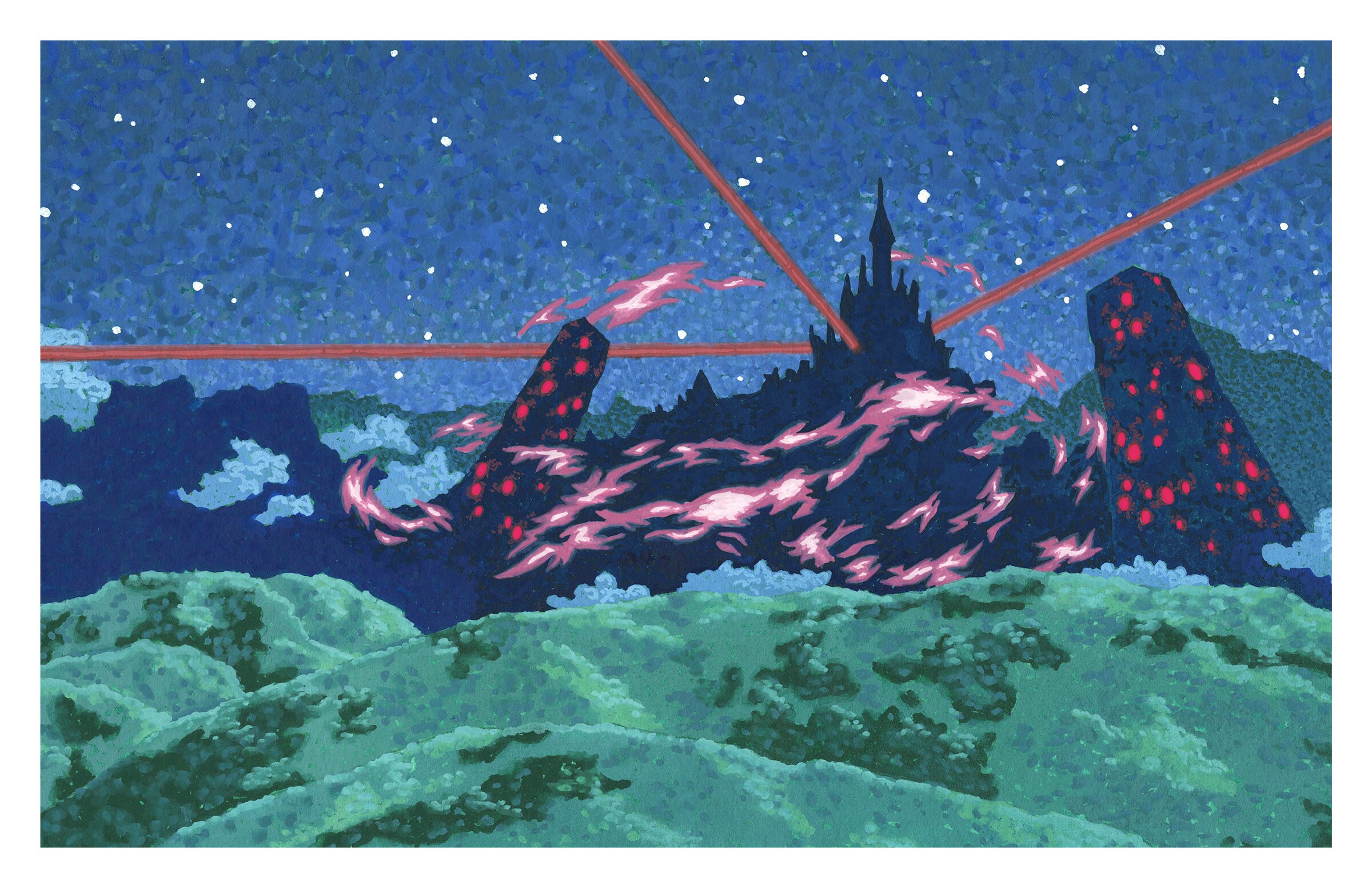 Hyrule Castle Breath of the Wild Art Tears of the Kingdom - Etsy