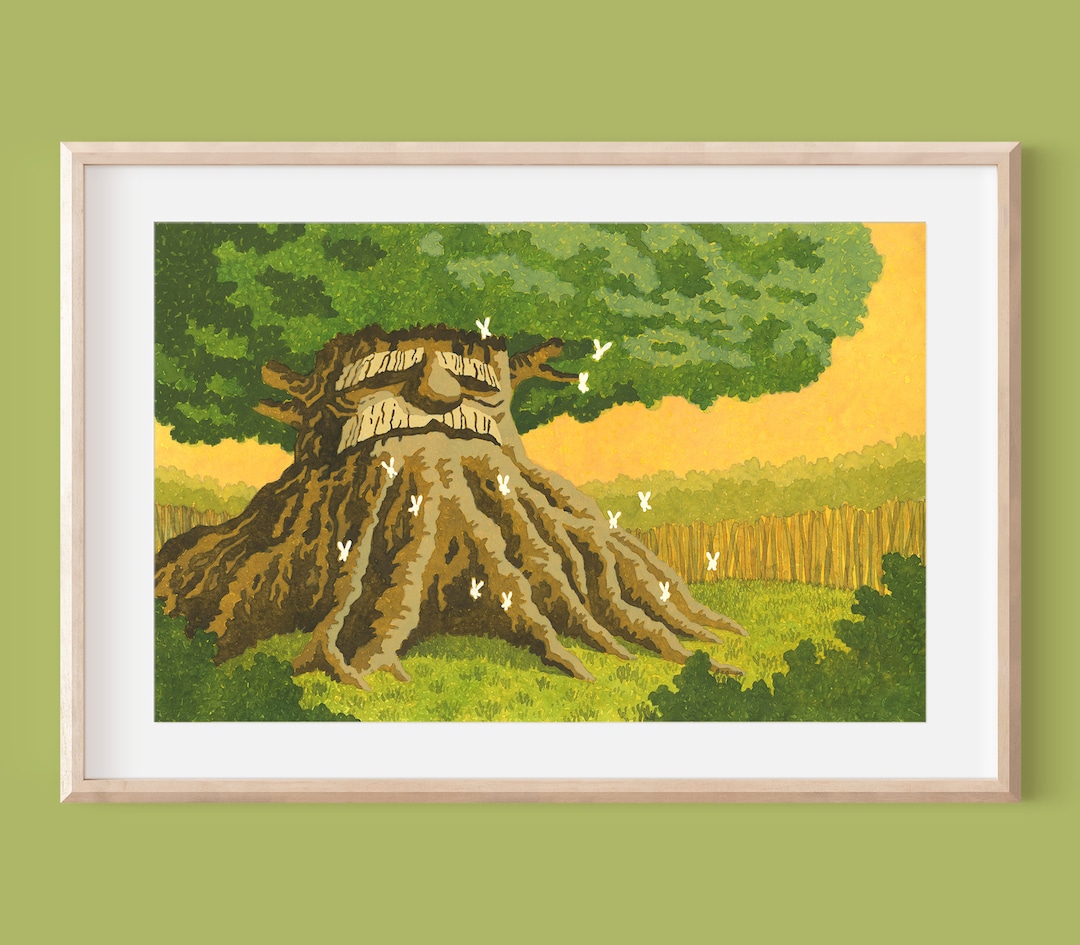 Great Deku Tree - Legend of Zelda Art, Nintendo Art - Etsy