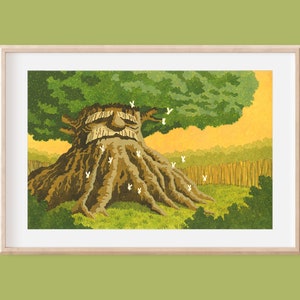Great Deku Tree - Legend of Zelda Art, Nintendo Art - Etsy