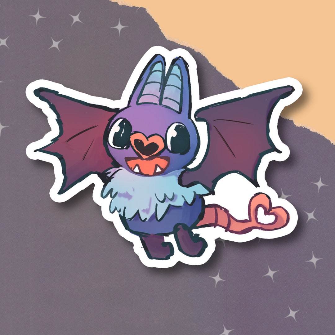Swoobat Sticker Gen V Pokemon Cute Waterproof Pokemon - Etsy
