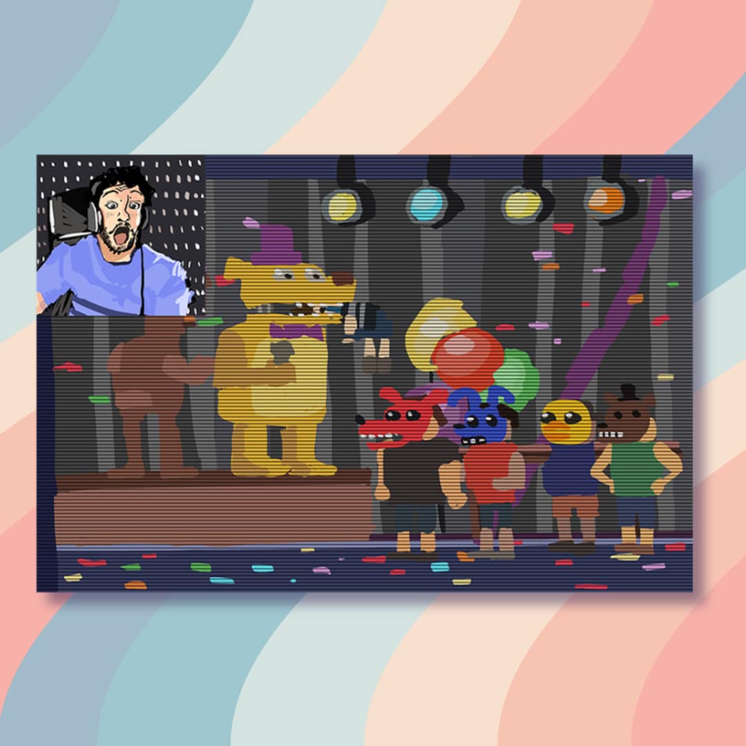 Fnaf Bite Of 87 Markiplier Mini Print 6 X 4 Semi Glossy Wall Art