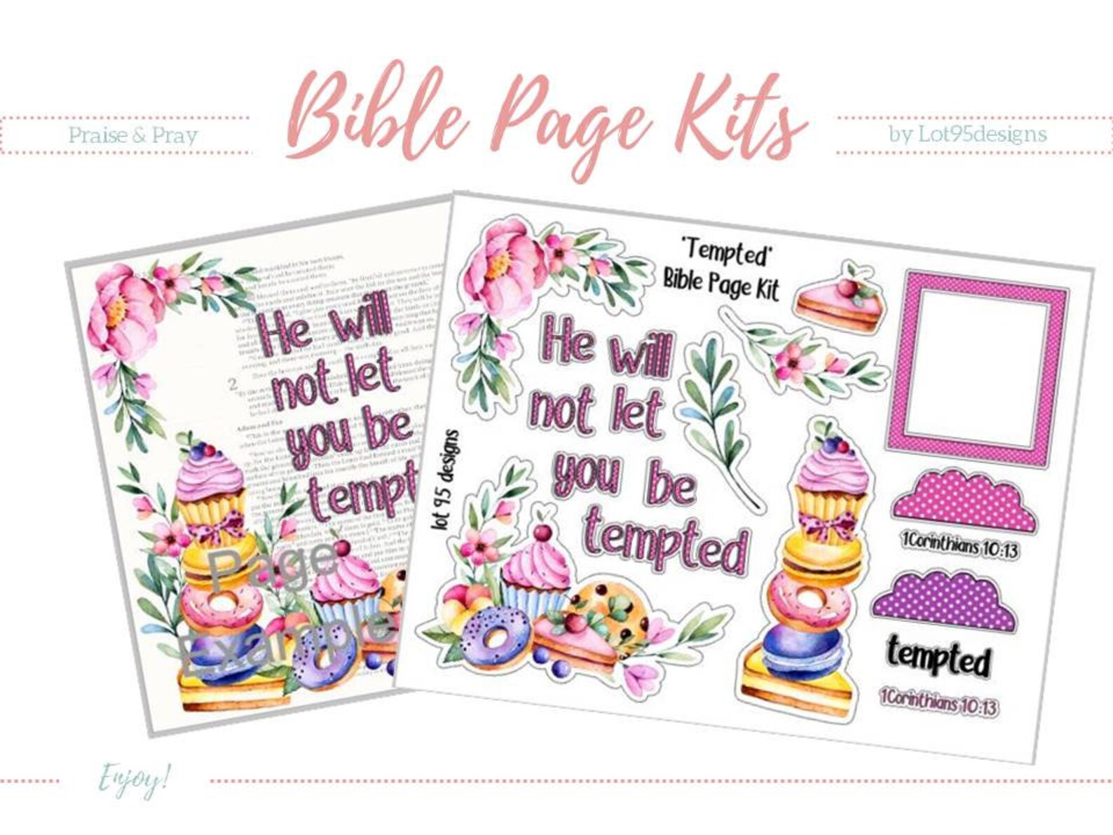 Digital Printable Bible Journaling Page Kit - Etsy