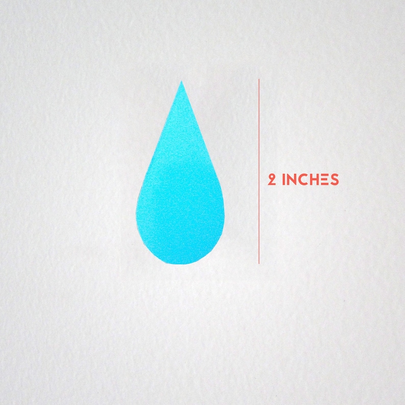 Raindrop Black Drop Wall Decals Teardrop Decor Stickers Nursery Modern ...