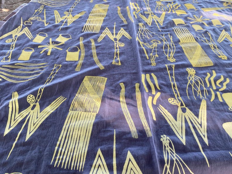 Pandanus Collecting-artist-priscilla Badari-linen-35 Yr Anniversary ...