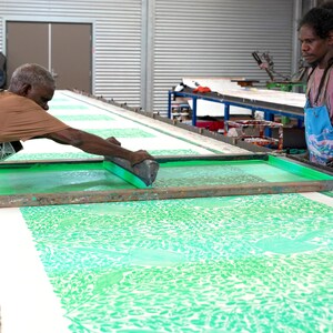 Karrekuyengkuyeng Jacana (jabiru) by Graham Badari Screen-printed on ...