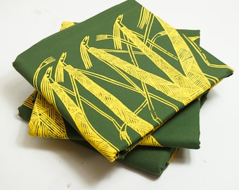 Mayhmayh (different Birds) Screen-printed on Cotton Linen | Indigenous ...