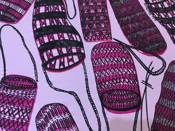 design by Injalak Women Dilly bag Fabric Length 3 m linen Gundjabarrk ...