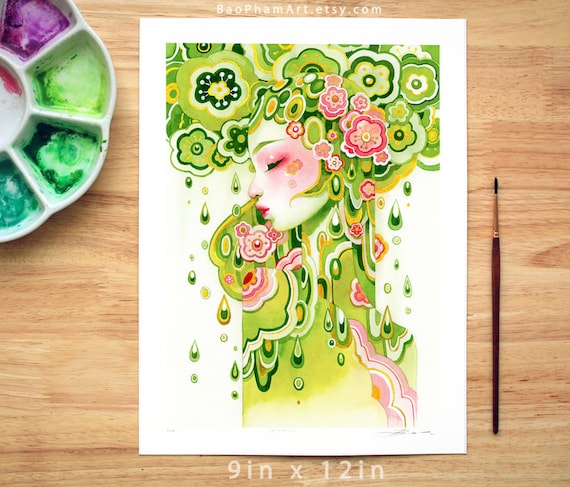 Spring Greens Limited Edition Prints | Etsy