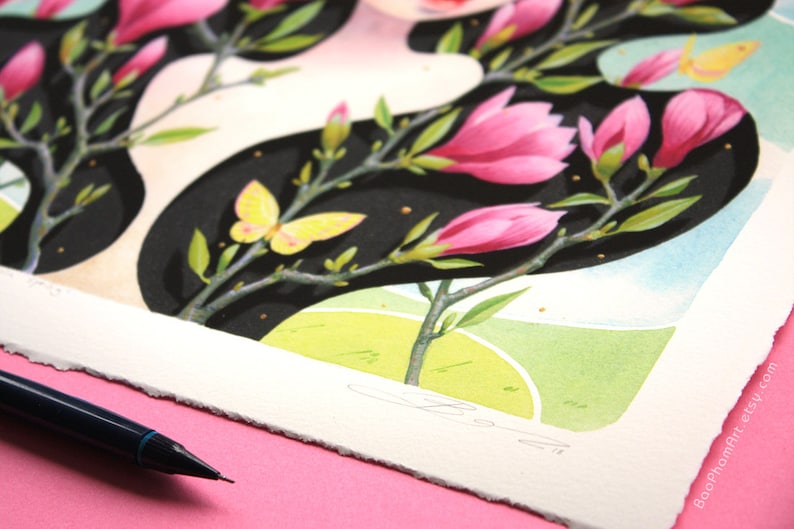 Magnolia Spring Limited Edition Print | Etsy