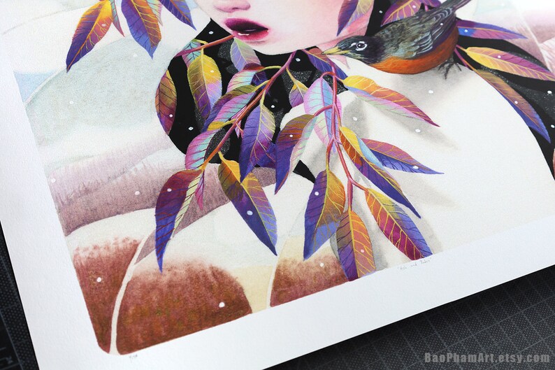 Ash and Robin Limited Edition Art Print - Etsy