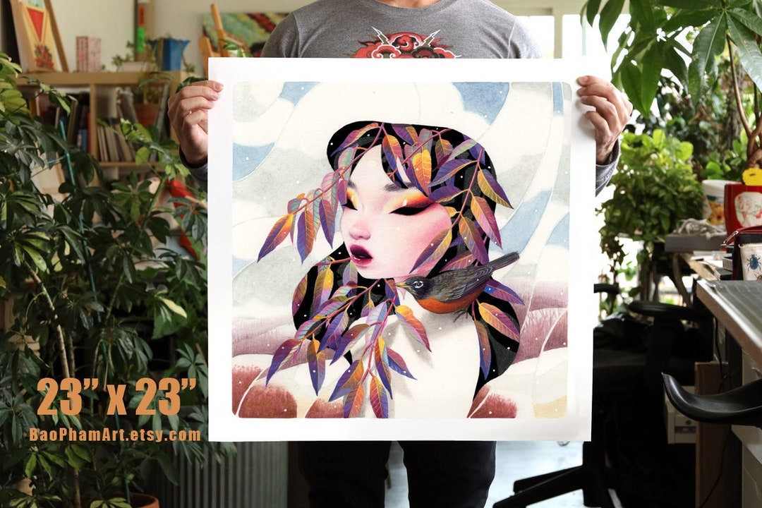 Ash and Robin - Limited Edition Art Print - Etsy