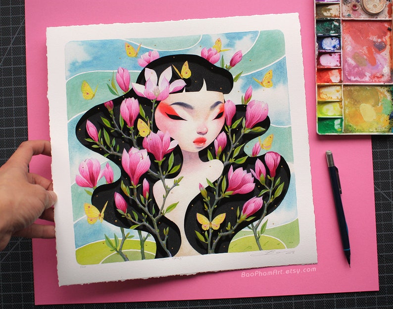 Magnolia Spring Limited Edition Print | Etsy
