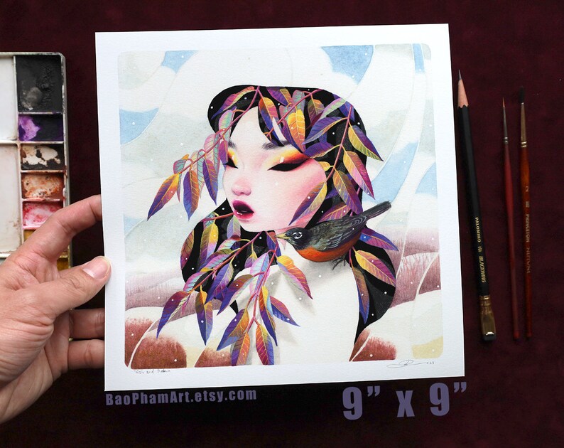 Ash and Robin Limited Edition Art Print - Etsy