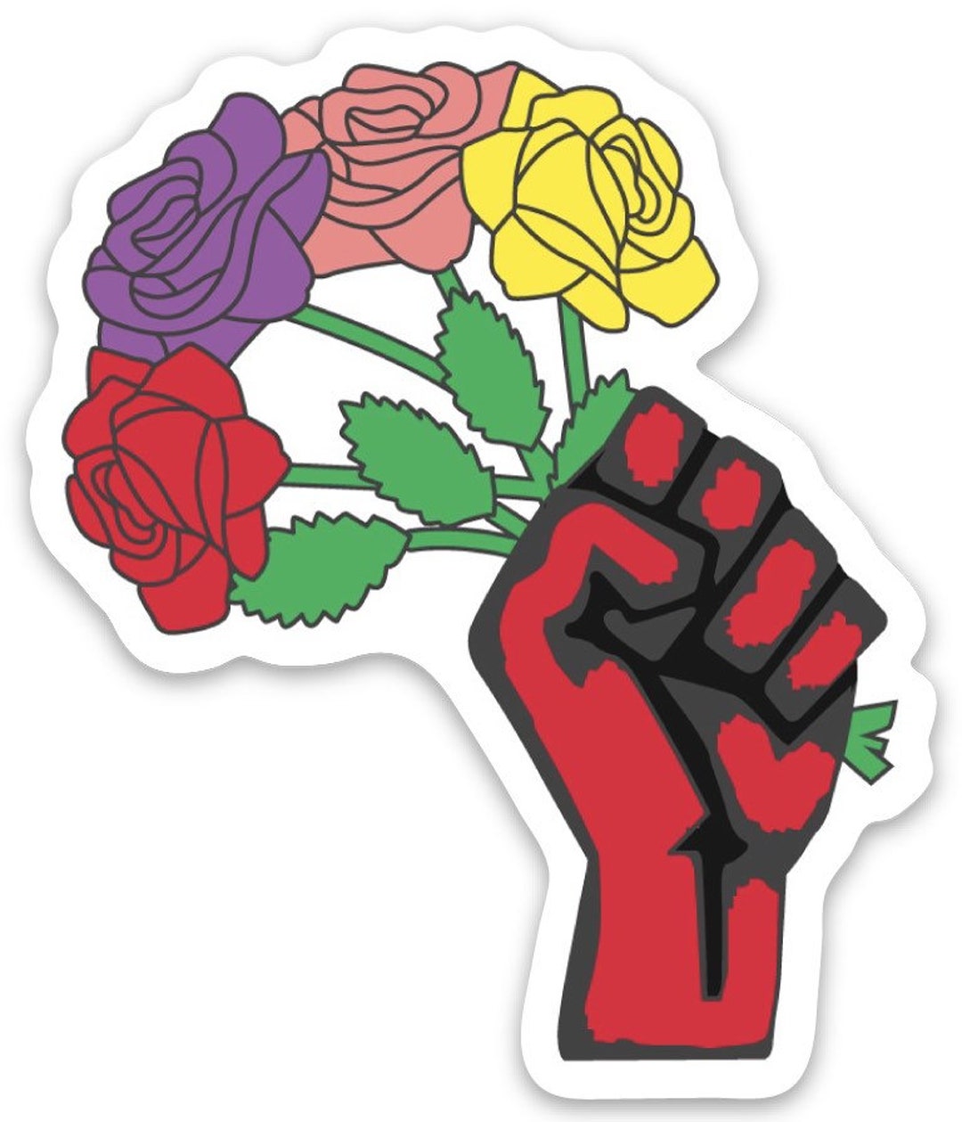 Flower Power Sticker - Etsy