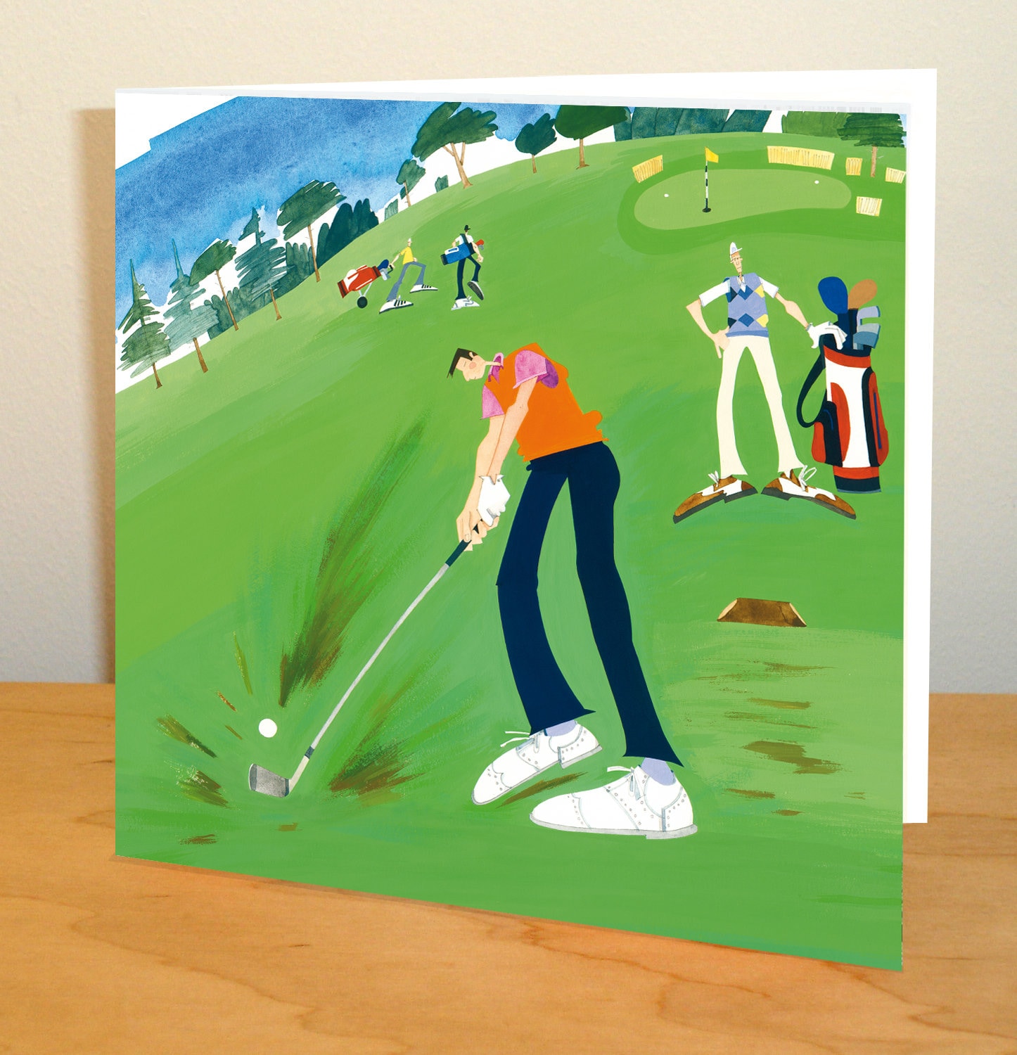 Golf Greetings Card - Etsy