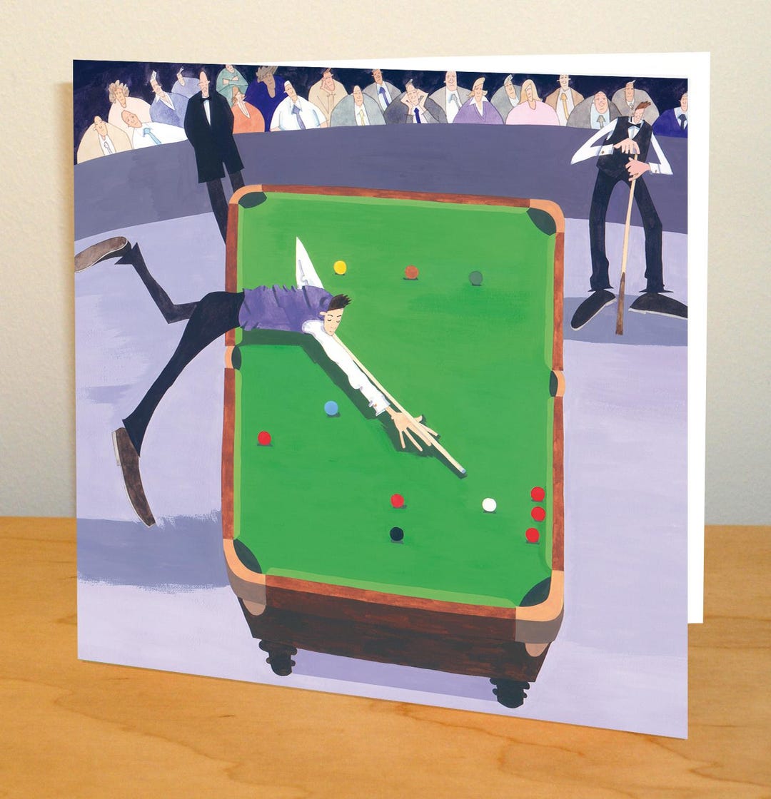 Snooker Greetings Card - Etsy UK