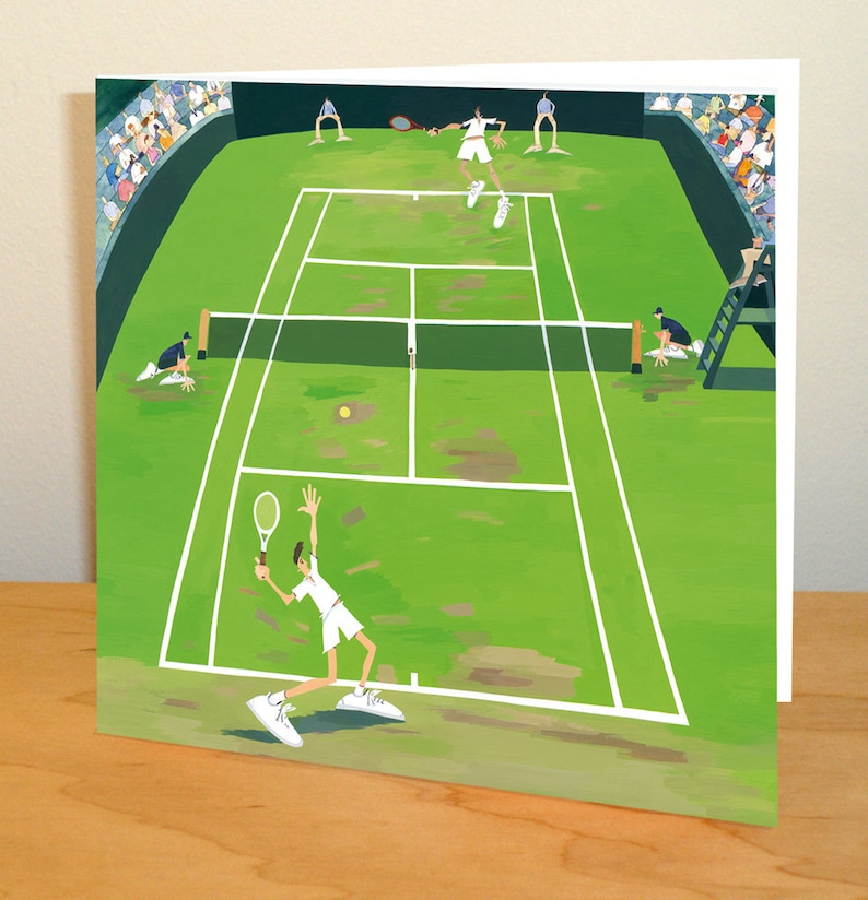 Tennis Greetings Card - Etsy UK