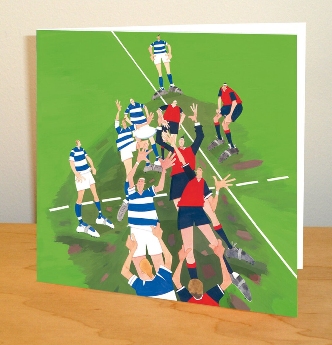 Rugby Greetings Card - Etsy
