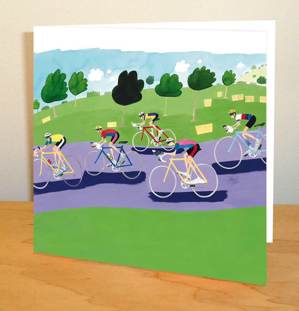 Cycling Greetings Card - Etsy UK