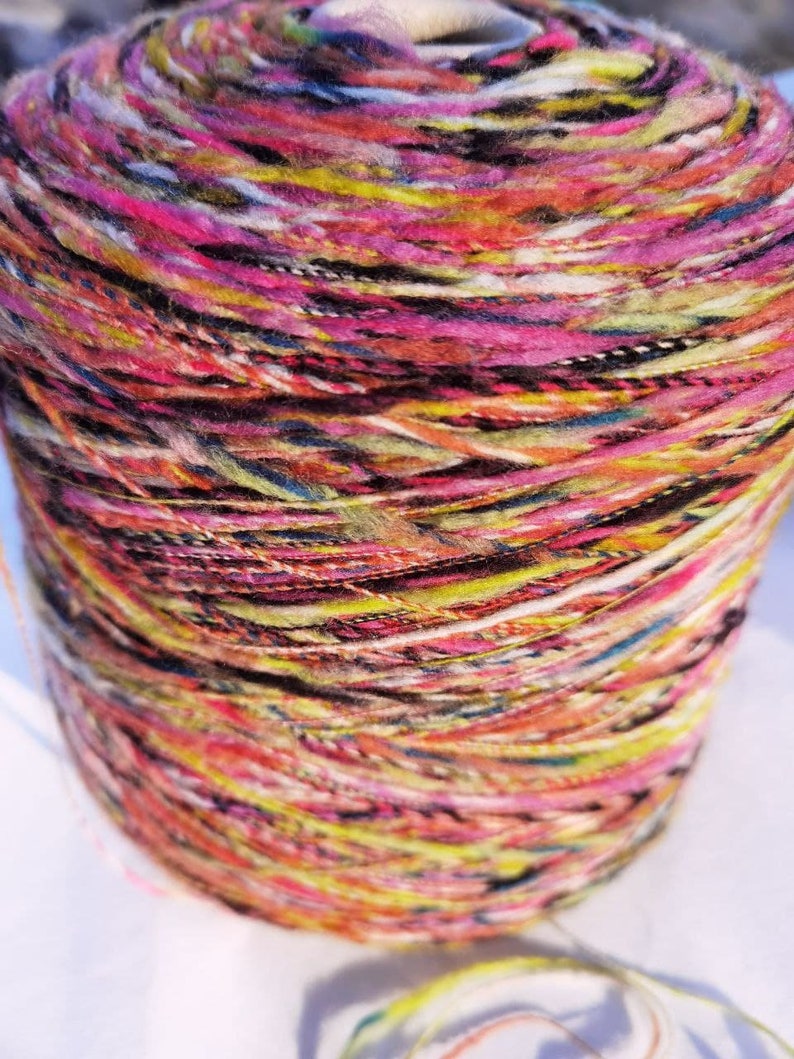 Woolen Multicolor Art Roving Italy Yarn per 100g / 3,5oz, Weaving Yarn ...