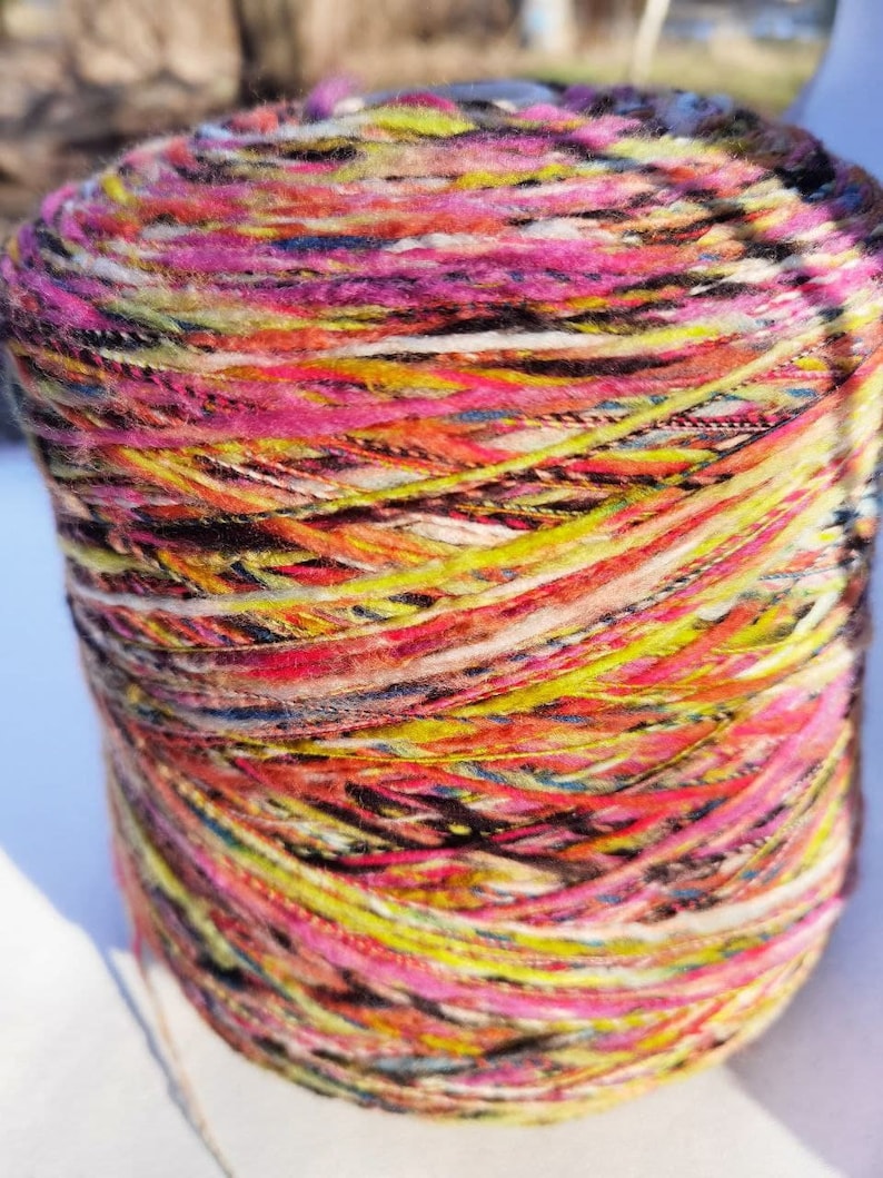 Woolen Multicolor Art Roving Italy Yarn per 100g / 3,5oz, Weaving Yarn ...