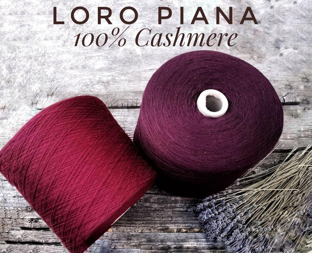 Burgundy, Cherry 100% Cashmere Yarn Loro Piana, CASH 100 Price per 100g ...