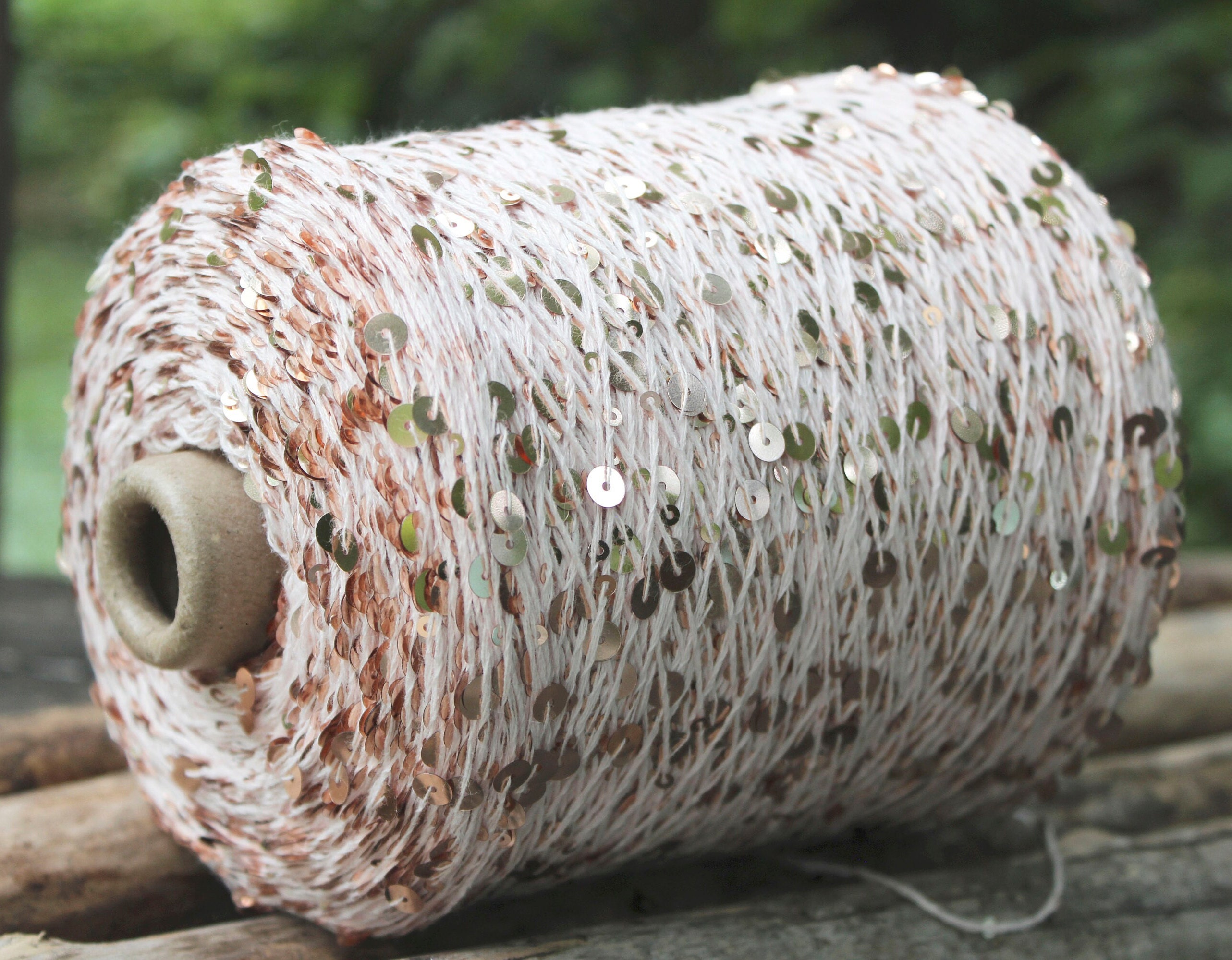 Double Sequins Cotton Yarn 6mm/3mm Thread Luxury Decorative - Etsy