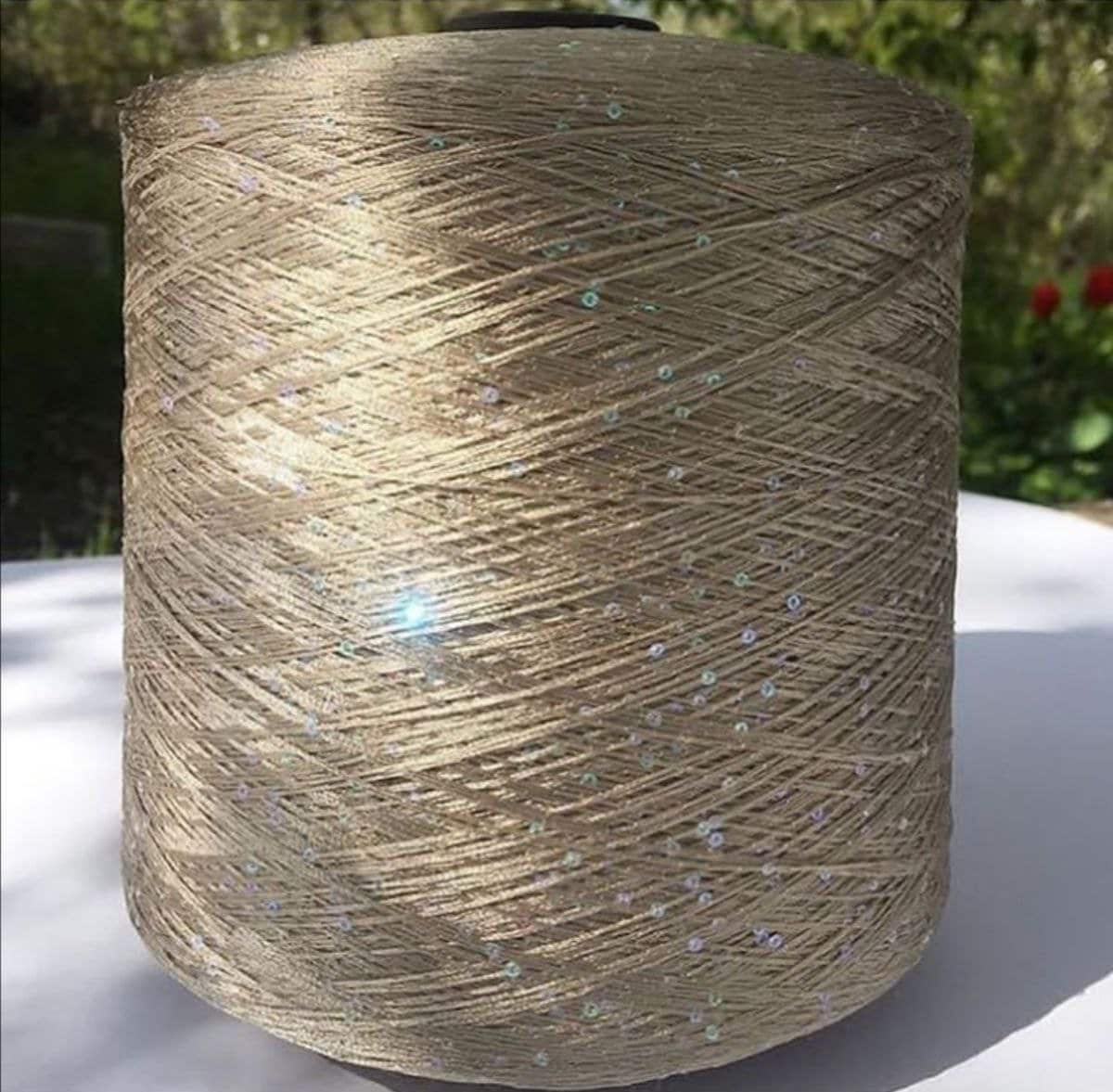 Viscose Micro Sequins 2mm Yarn Thread Luxury Decorative Shiny Sparkly ...