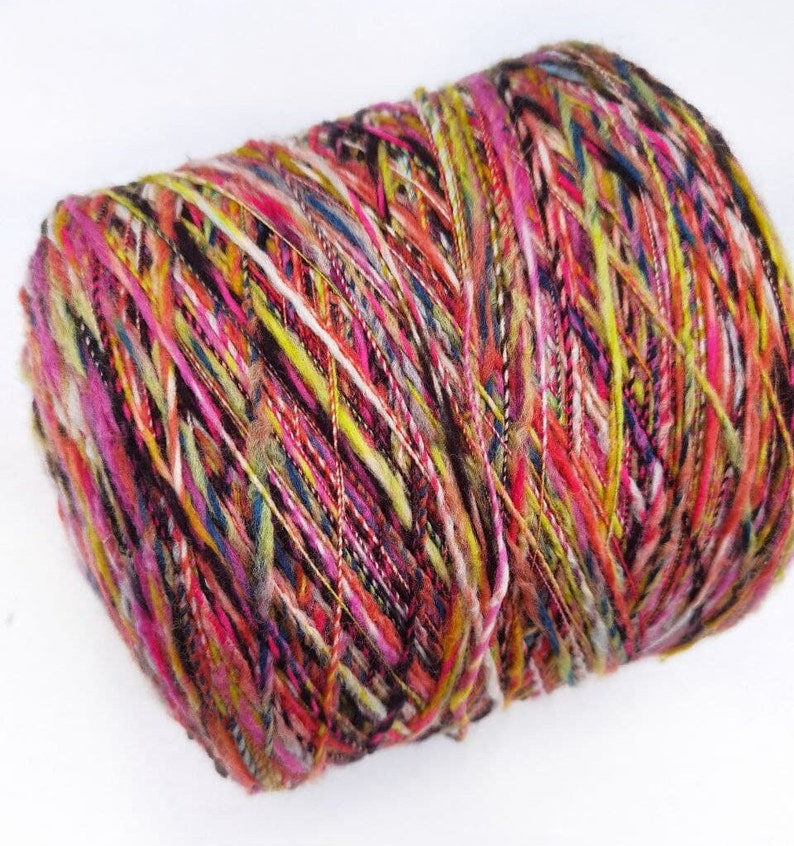 Woolen Multicolor Art Roving Italy Yarn per 100g / 3,5oz, Weaving Yarn ...