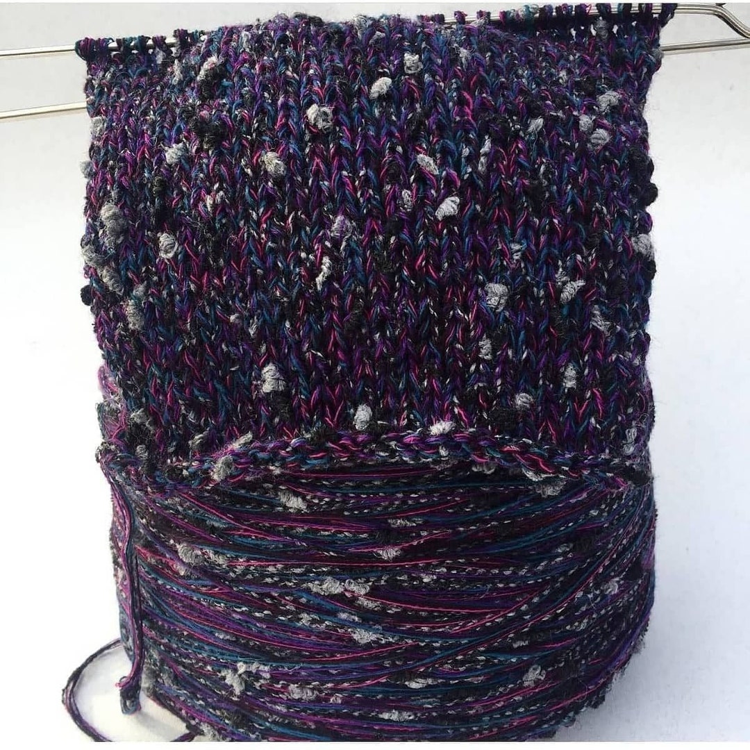 Italian Woolen Yarn With Textured Bumps per 100g/3,52oz, Italy Art ...