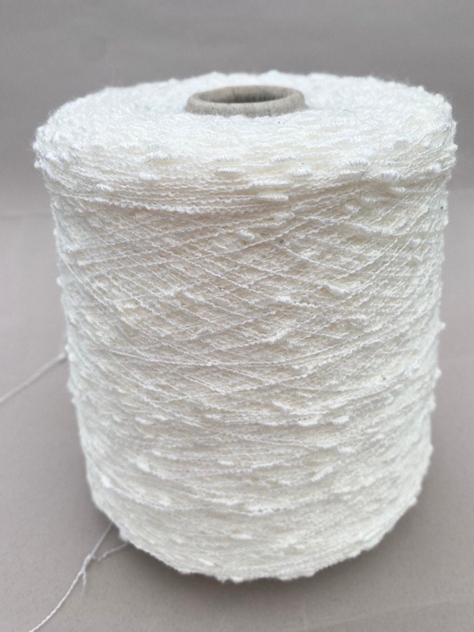 White Cotton & Viscose Italian Thick Thin Yarn Textured - Etsy