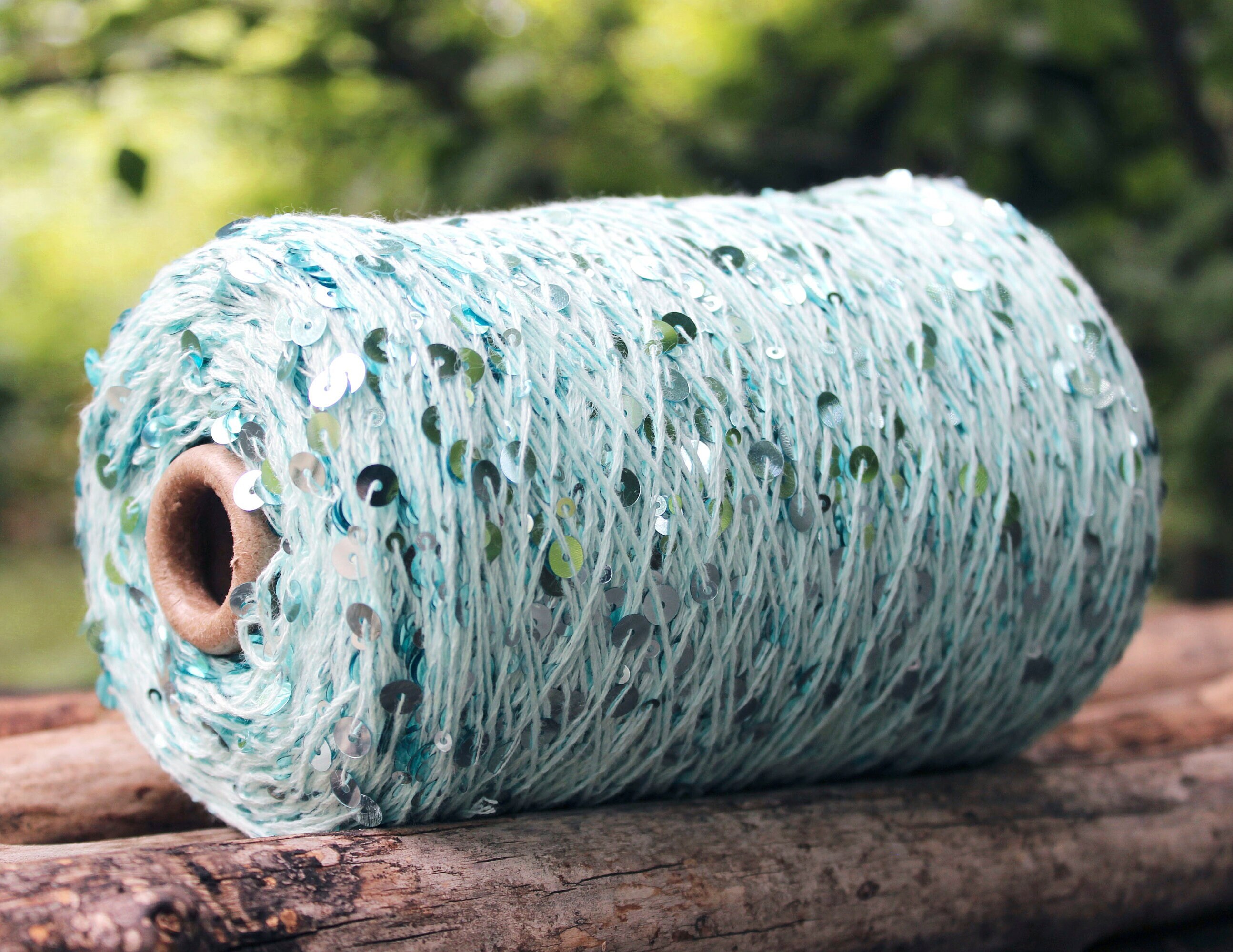 Double Sequins Cotton Yarn 6mm/3mm Thread Luxury Decorative - Etsy