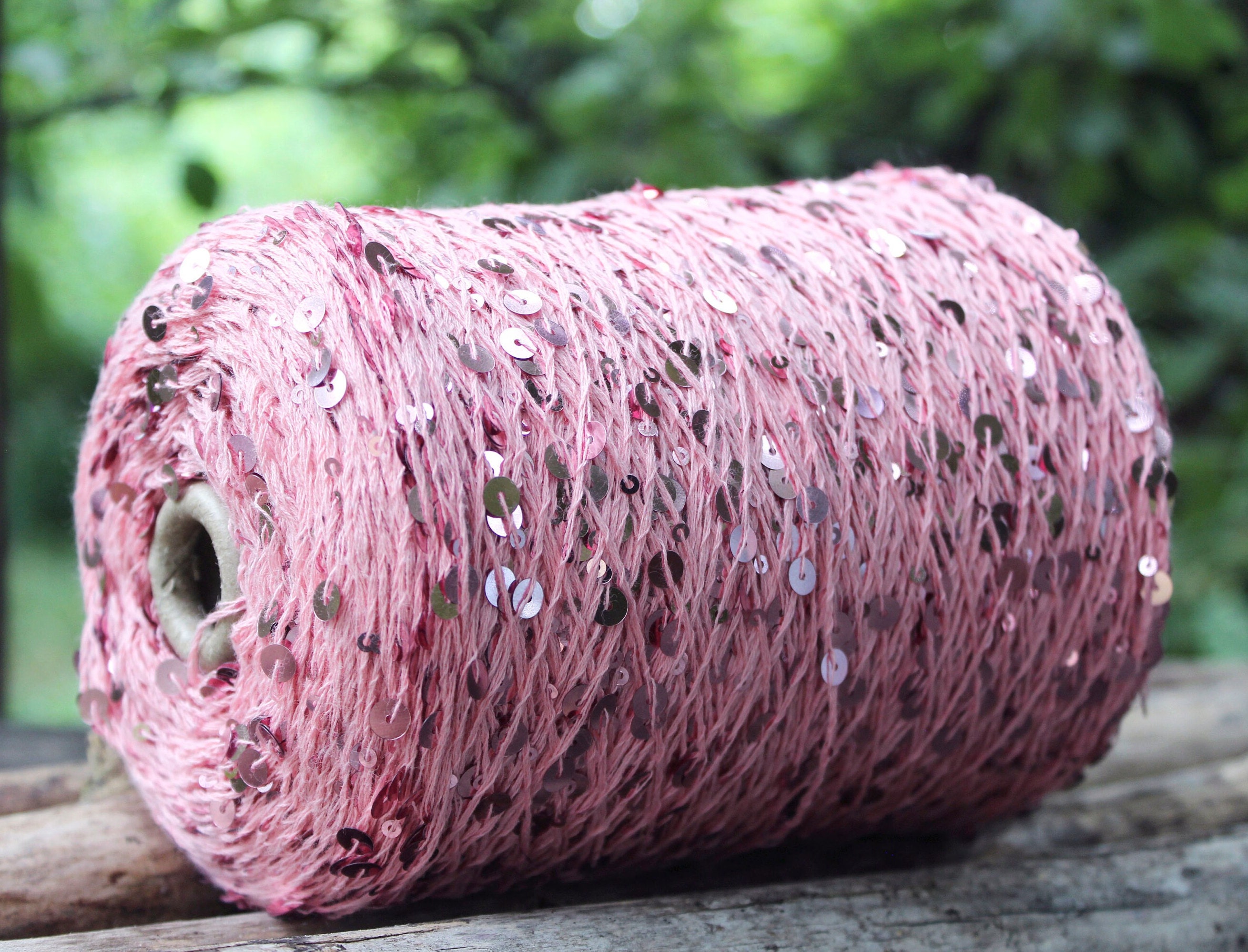 Double Sequins Cotton Yarn 6mm/3mm Thread Luxury Decorative - Etsy