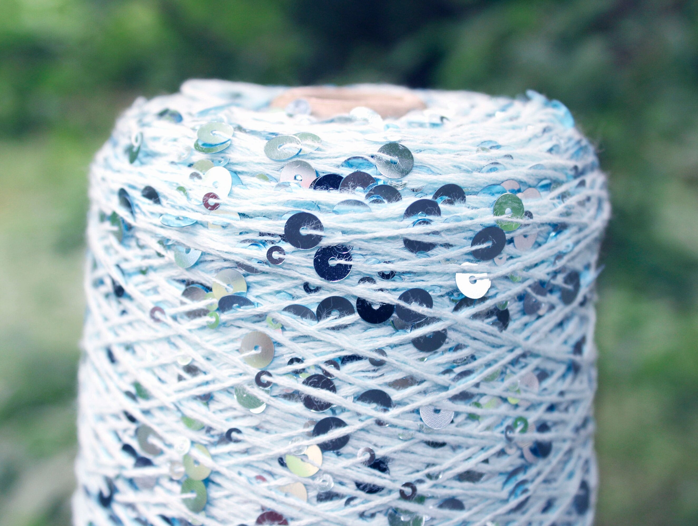 Double Sequins Cotton Yarn 6mm/3mm Thread Luxury Decorative - Etsy