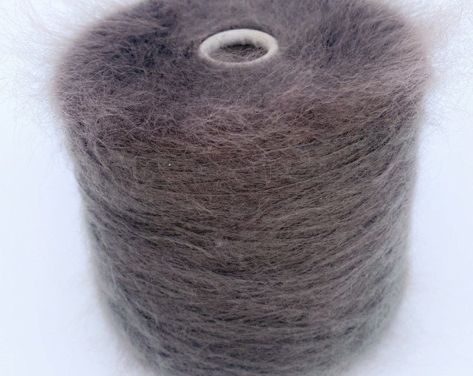Soft Khaki Kid Mohair Italian Fluffy Yarn Ball 94g / 3.3oz, Mohair ...